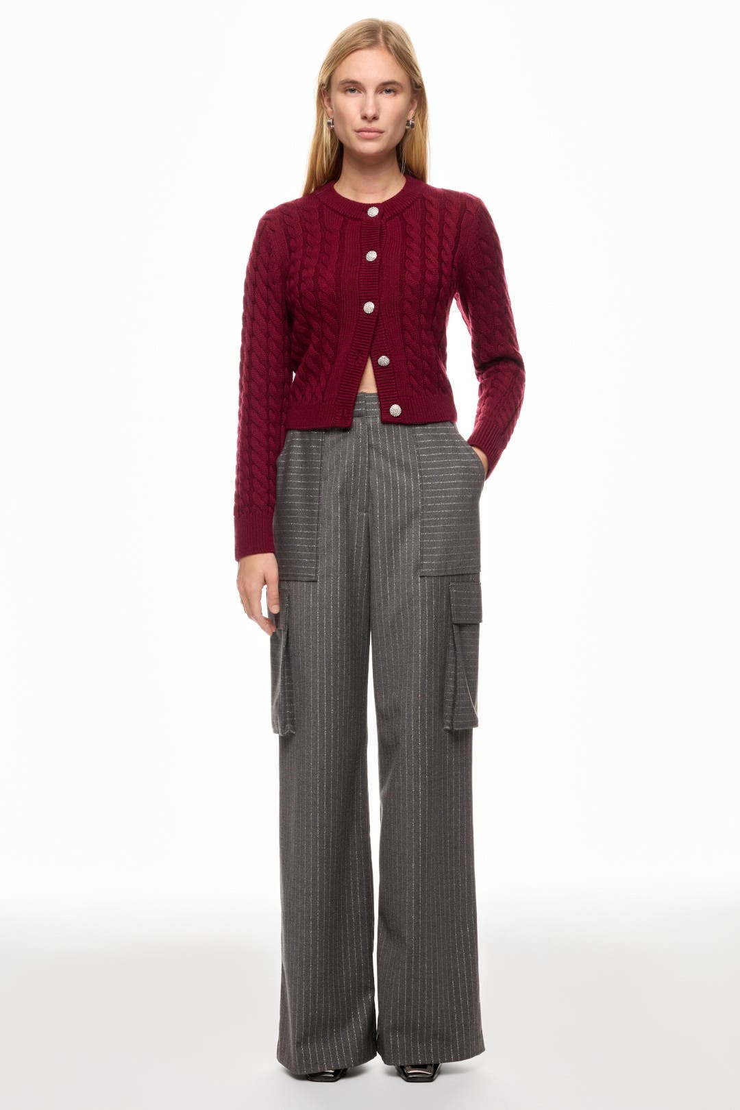 Cardigan With Statement Buttons by Ronny Kobo x RTR | Rent the Runway