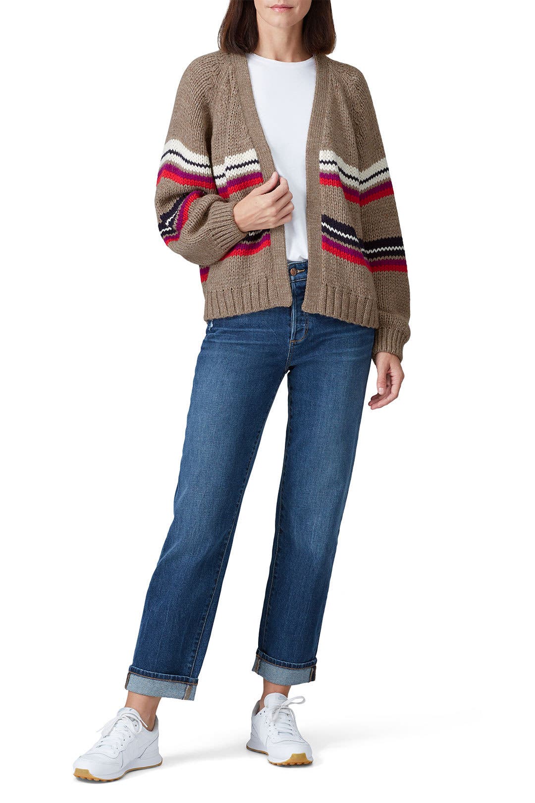 Brown Striped Cardigan by XíRENA | Rent the Runway