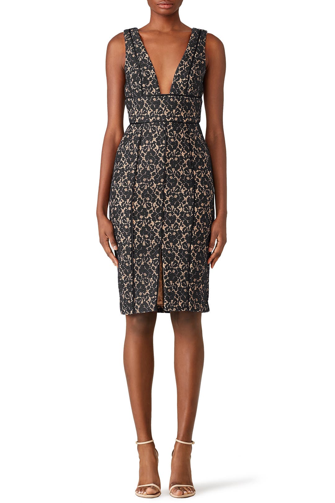 Deep V Lace Sheath by Keepsake | Rent the Runway