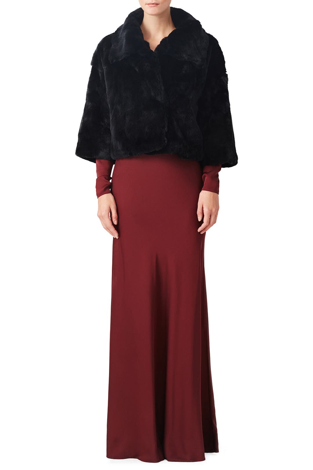 Black King Jacket by Adrienne Landau for $319 | Rent the Runway