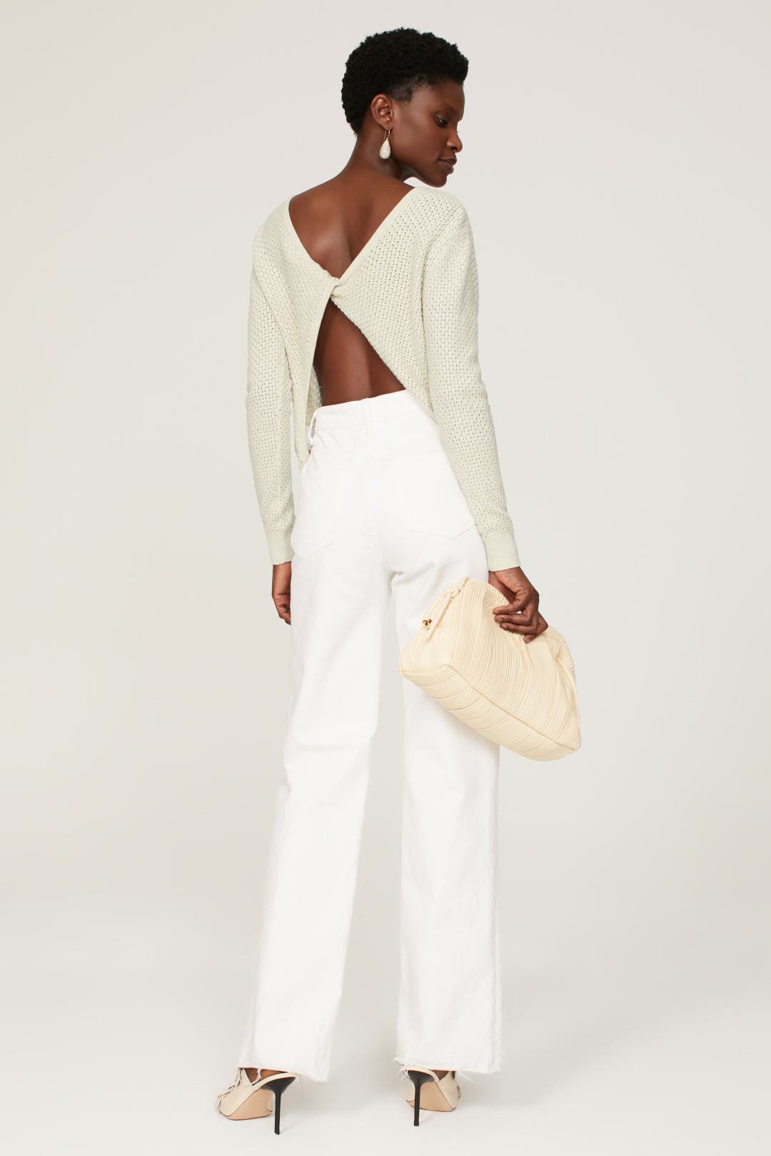 Twist Back Sweater by Hudson | Rent the Runway