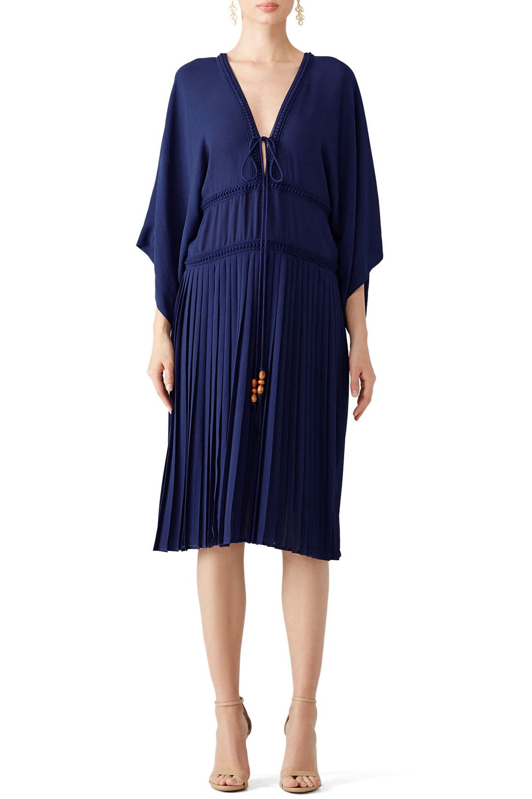Ink Blue Pleated Dress by Veronique Branquinho | Rent the Runway
