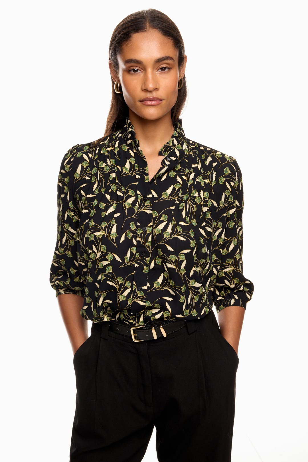 Drapey Floral Shirt by Lauren Ralph Lauren | Rent the Runway
