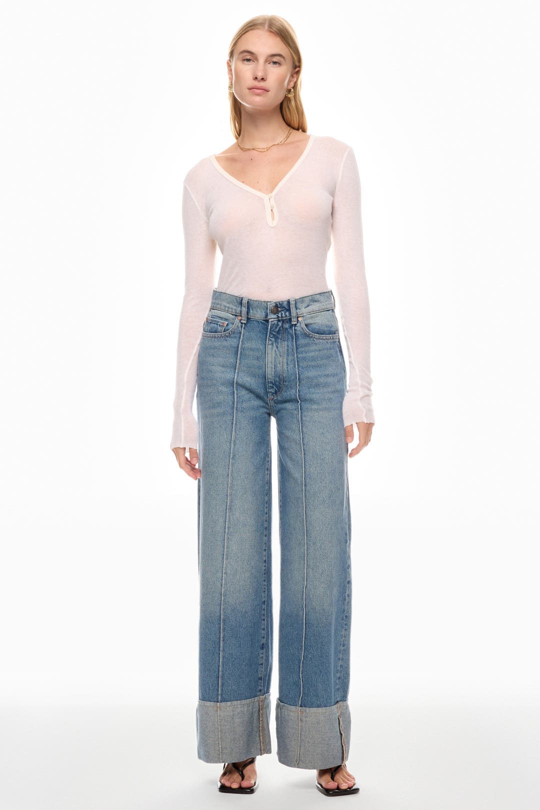 Hepburn Wide Leg Light Wash Jeans by DL1961 | Rent the Runway