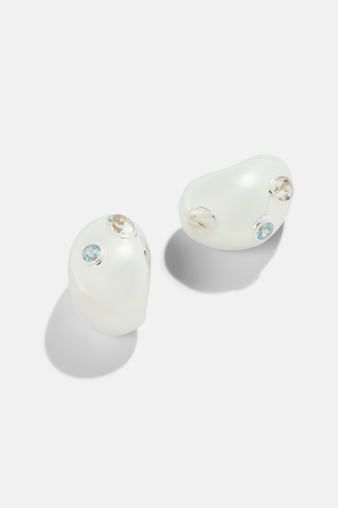 Mini Silver Arp Earrings by Lizzie Fortunato | Rent the Runway