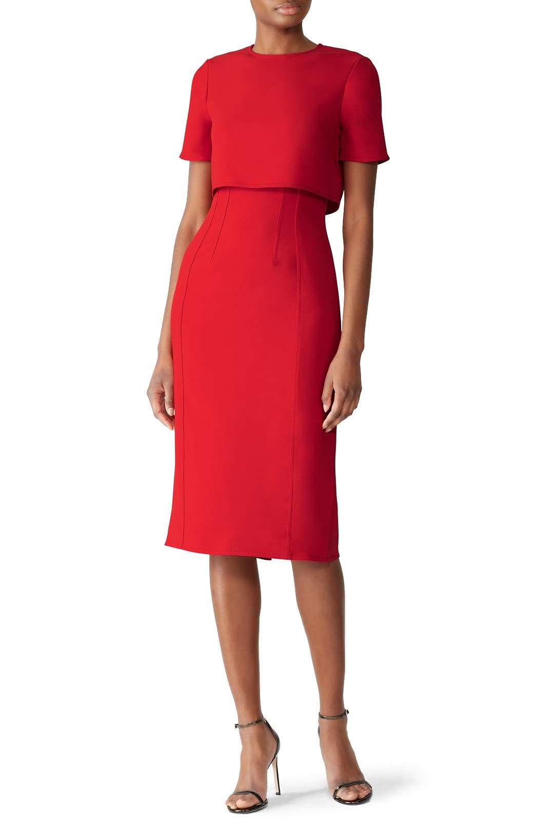 Red Popover Sheath by Jason Wu Collection | Rent the Runway