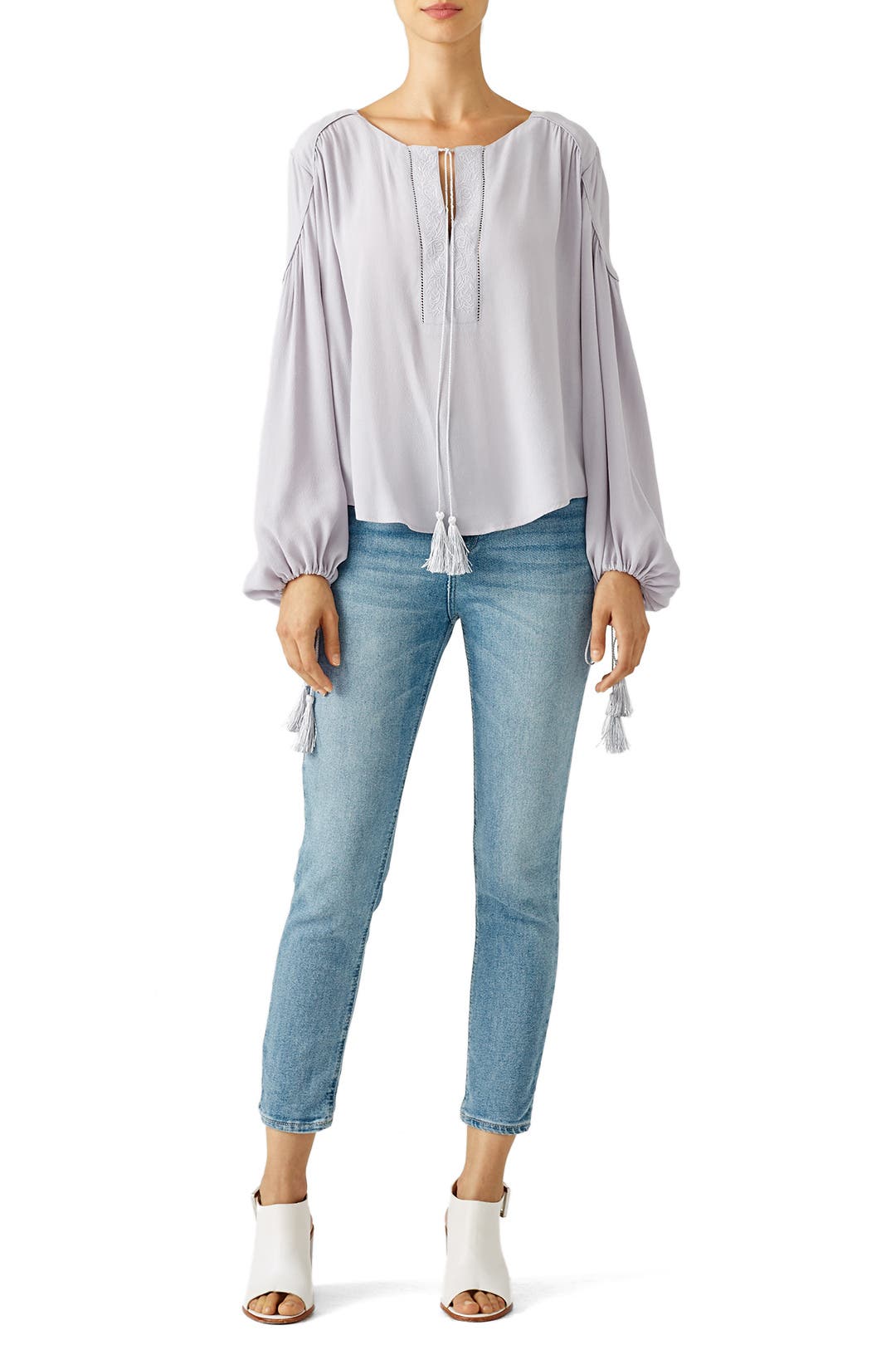 Grey Ida Top by ASTR for $39 | Rent the Runway