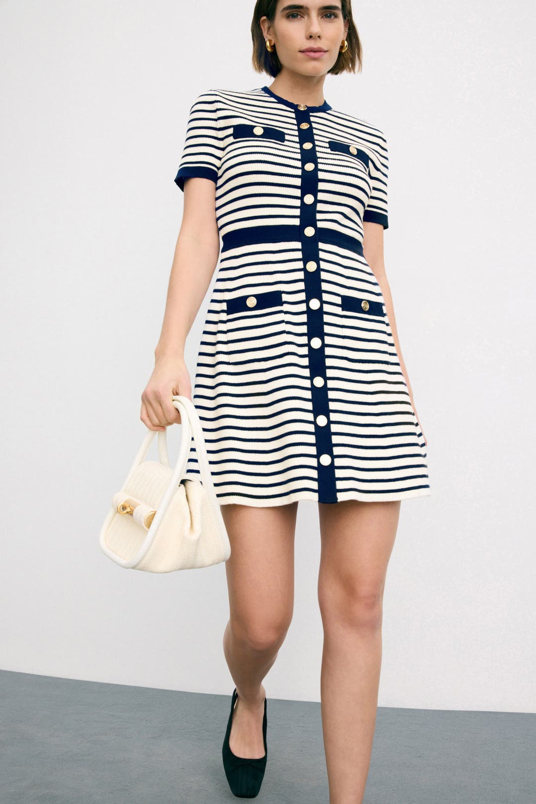 Rib Knit Mini Dress by Maje | Rent the Runway