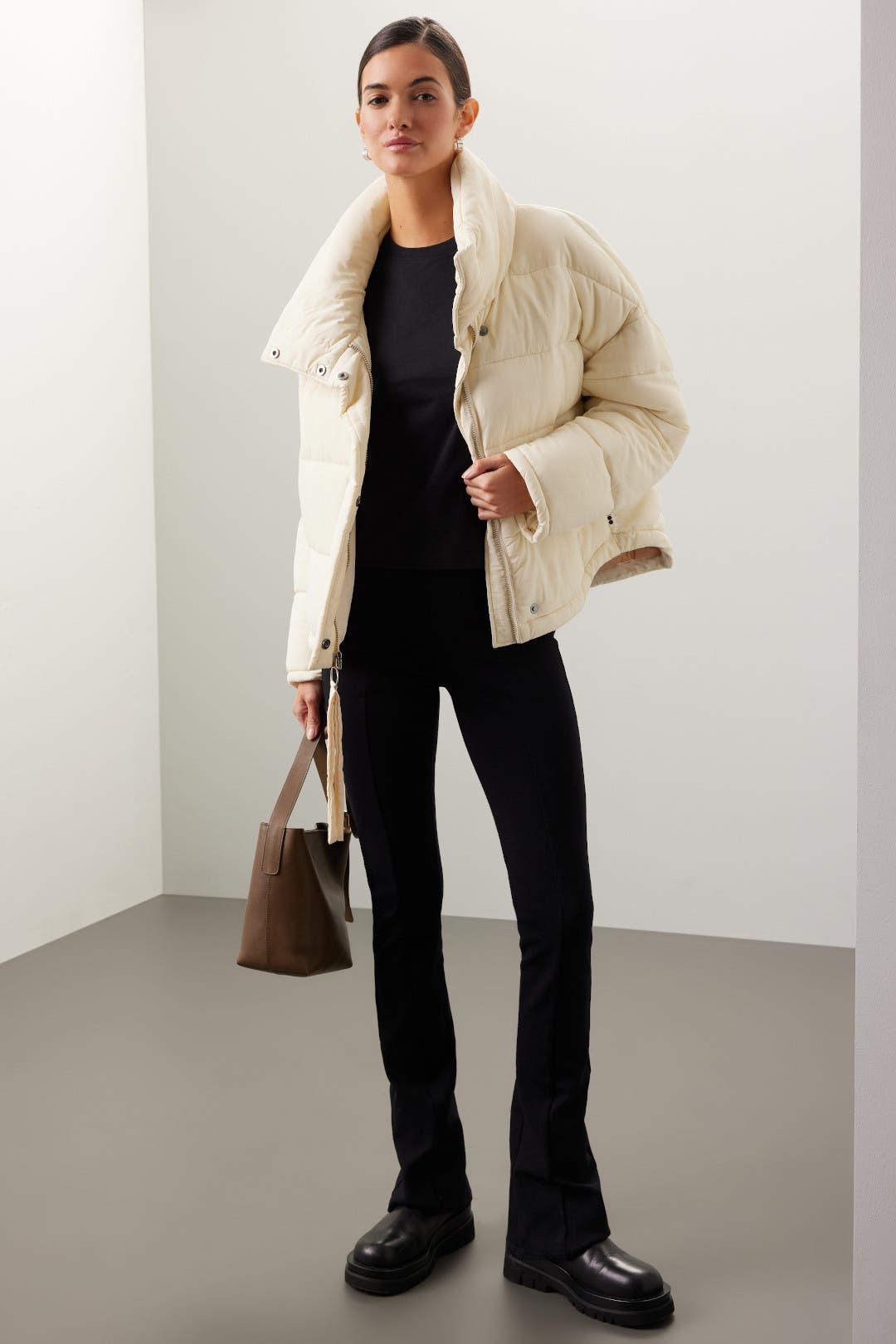 White Puffer Jacket by OOF | Rent the Runway