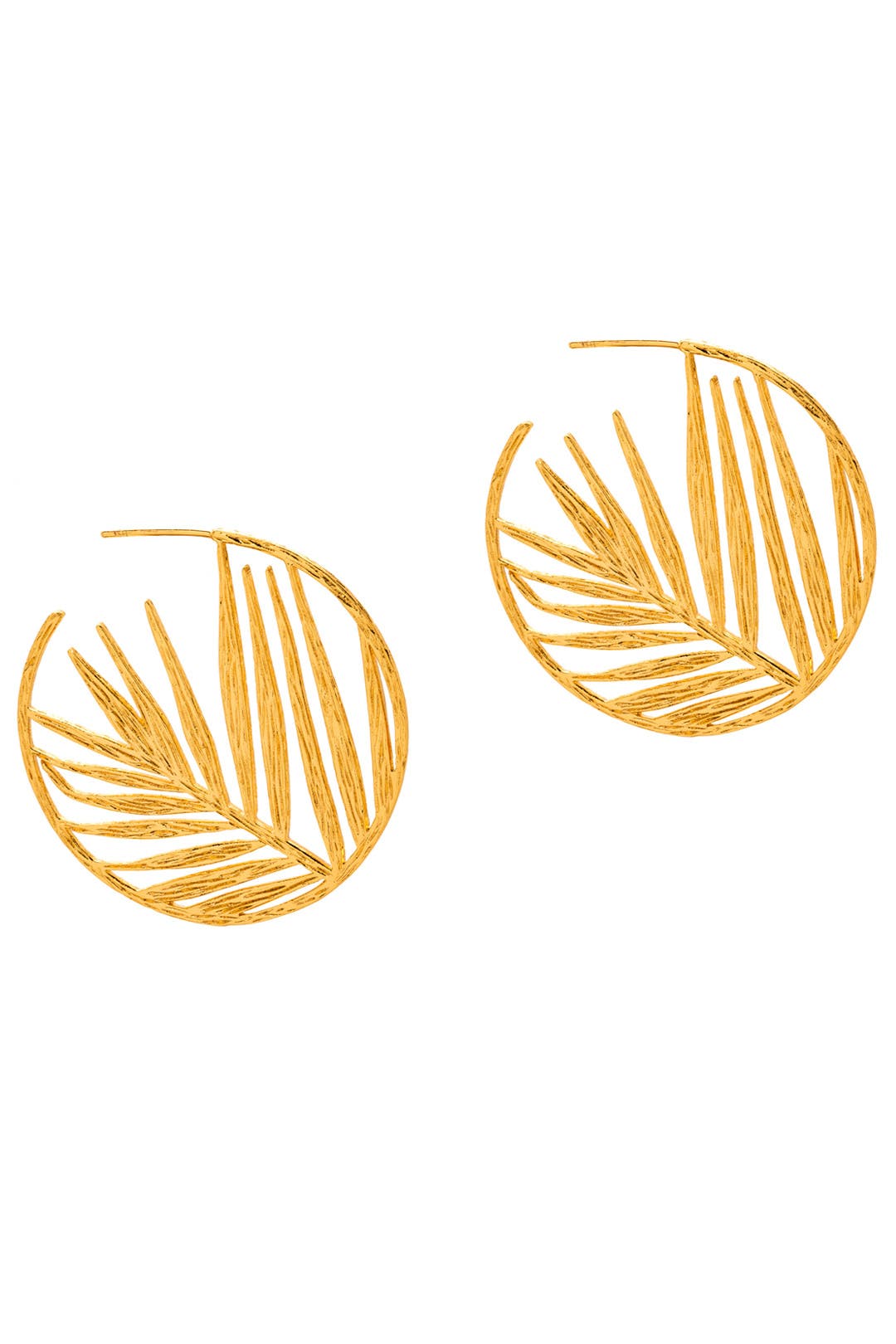 Palm Profile Hoops by Gorjana Accessories | Rent the Runway