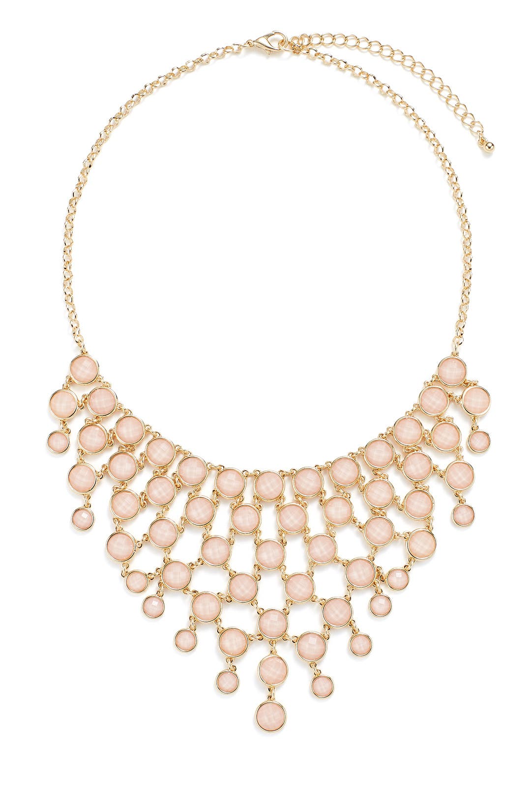 Pink Cascading Stone Necklace by Slate & Willow Accessories | Rent the ...