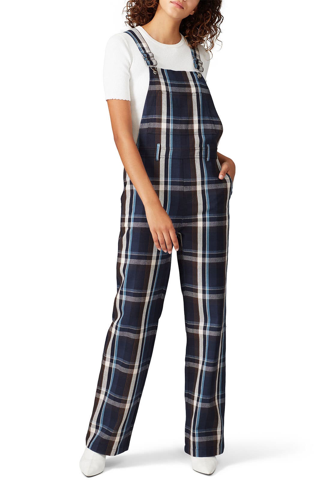 Plaid Diego Overalls by Petersyn | Rent the Runway