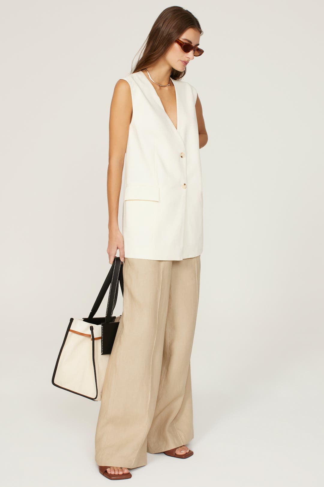 Relaxed Vest by WEWOREWHAT | Rent the Runway