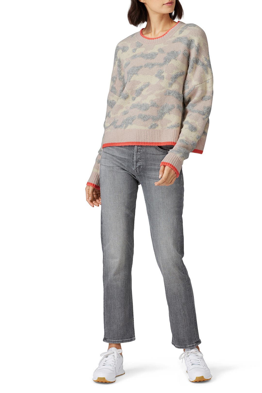 Bush Camo Crewneck Sweater by Central Park West | Rent the Runway