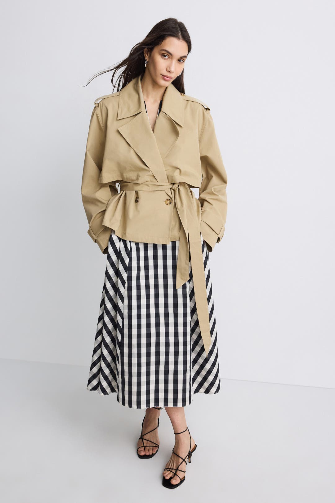 Liz Cropped Trench Coat by Joe's Jeans | Rent the Runway