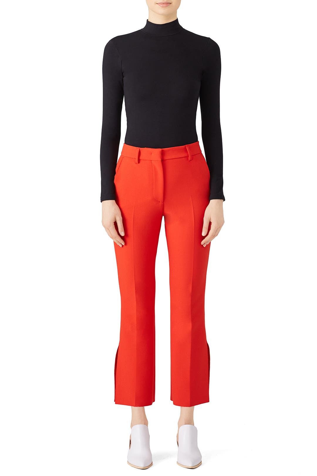 Red Flared Pants by MSGM | Rent the Runway