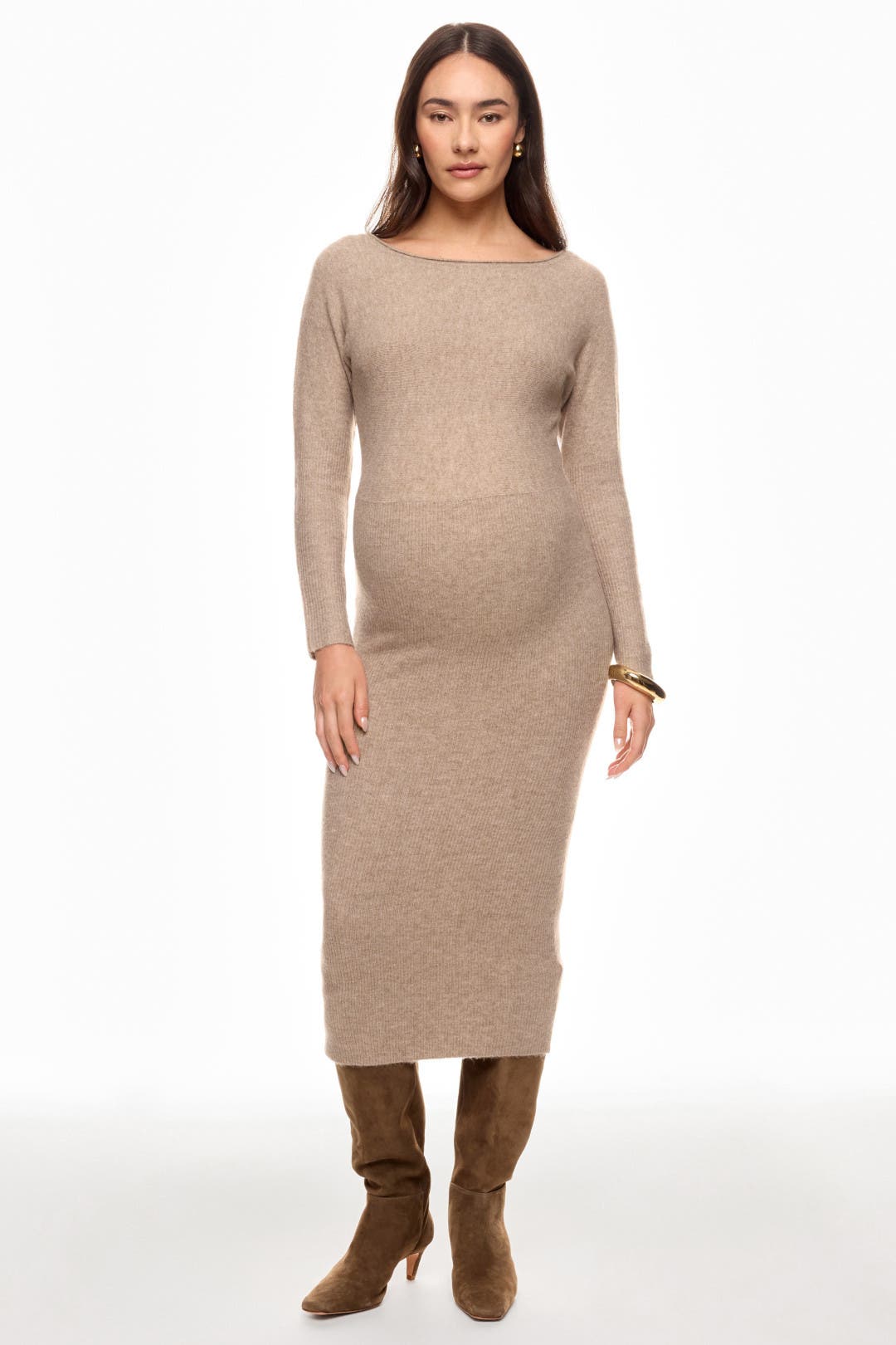 Tobie Knit Maternity Dress by ripe | Rent the Runway