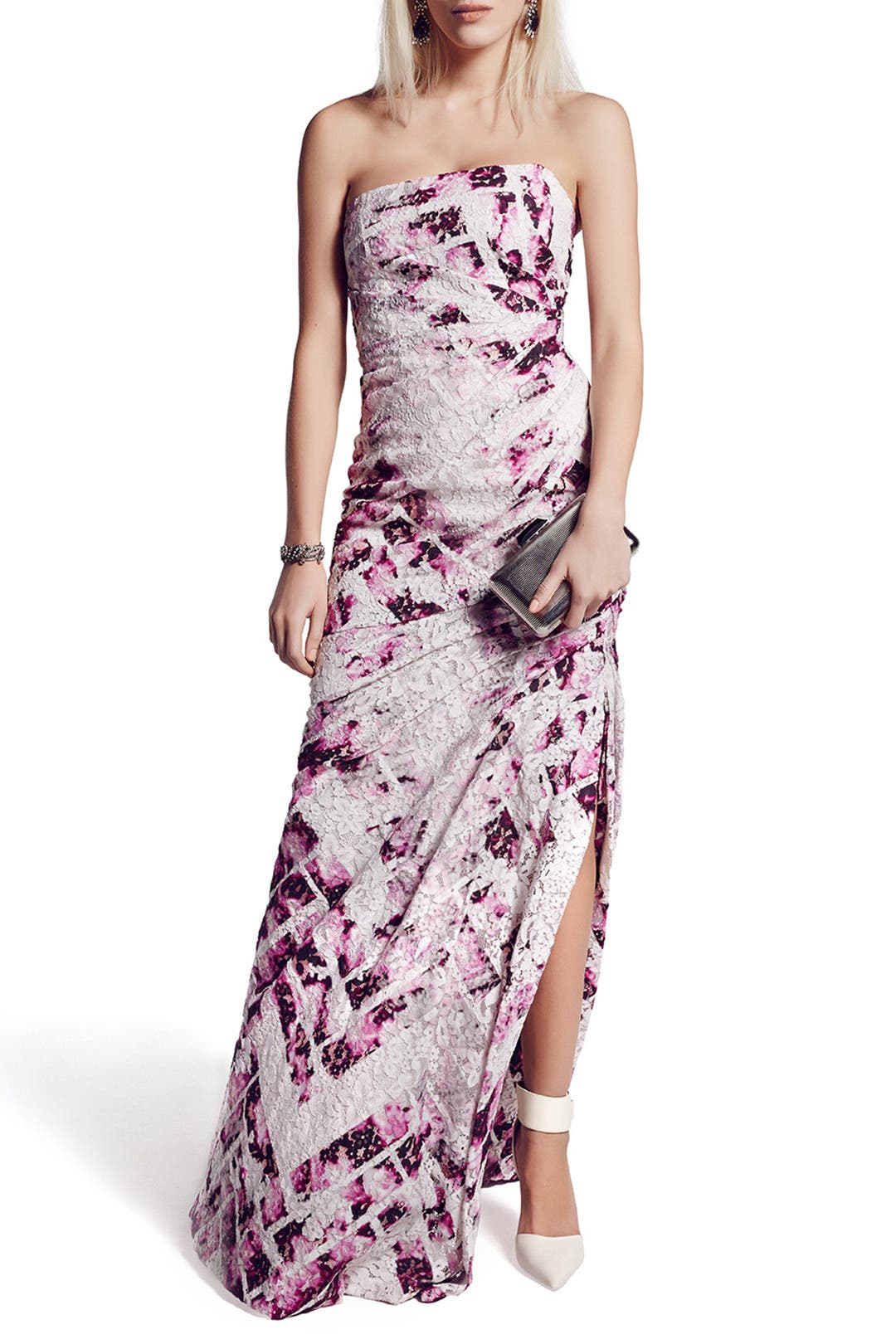 Raspberry Mosaic Gown by Monique Lhuillier | Rent the Runway