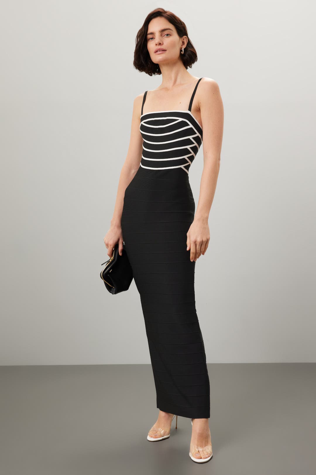 Striped Bandage Gown by Hervé Léger | Rent the Runway