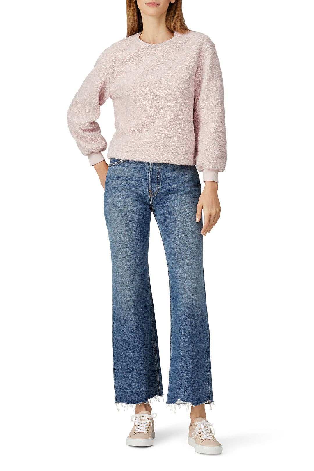 Cozy Faux Fur Pullover by VINCE. | Rent the Runway