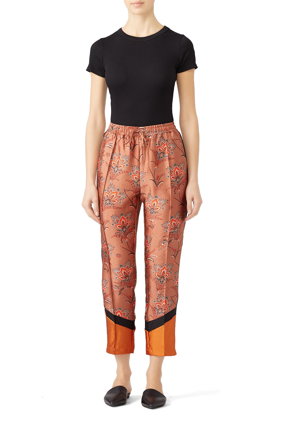 Floral Colorblock Trousers by Scotch & Soda | Rent the Runway