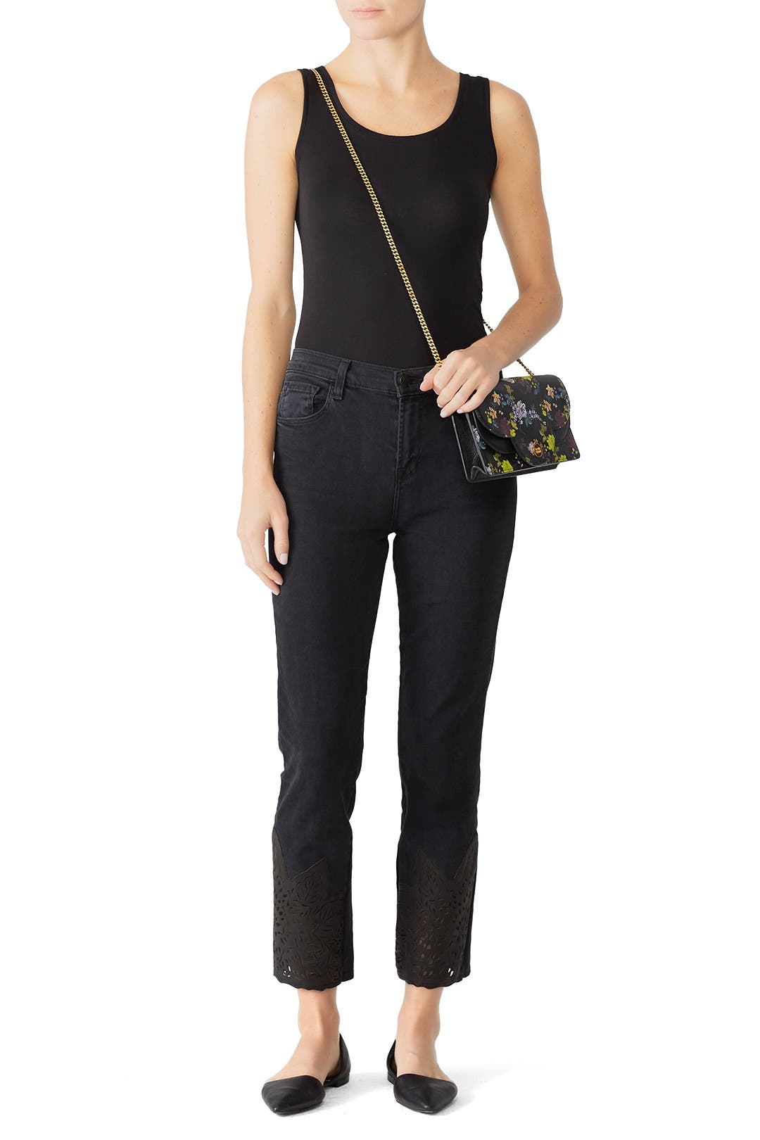 Ruby High Rise Crop Jeans by J BRAND | Rent the Runway