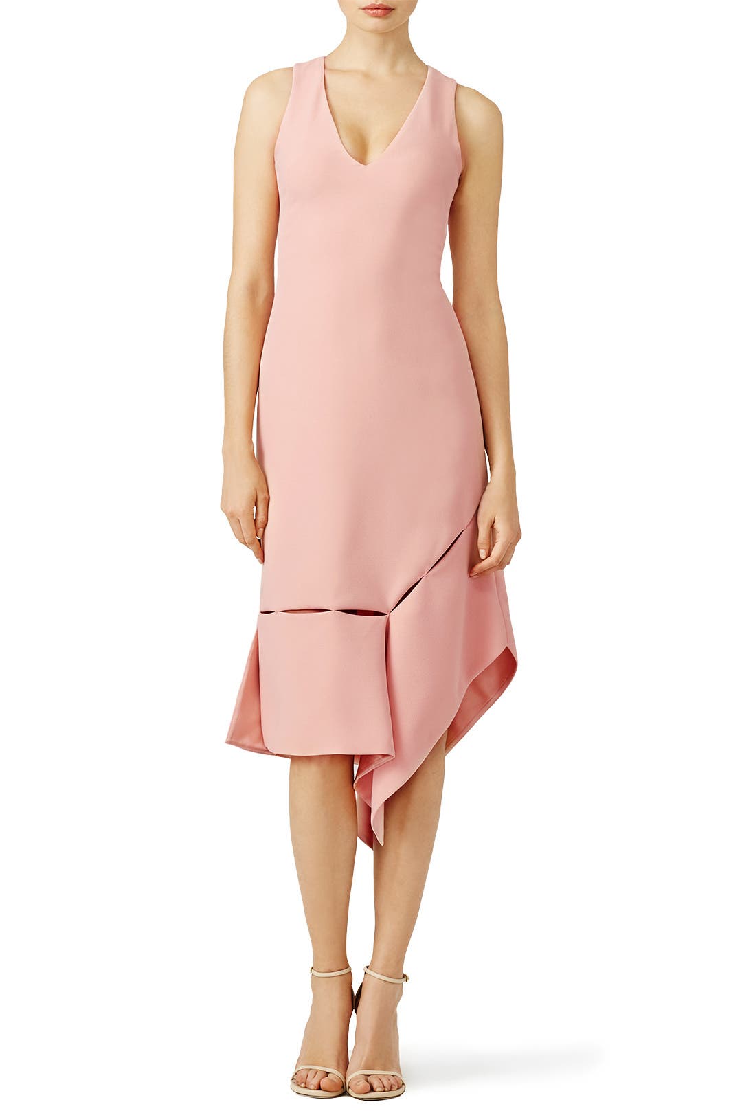 Tea Rose Side Slash Dress by Prabal Gurung | Rent the Runway