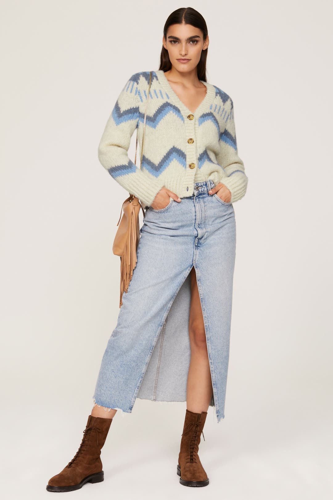 Icelyn Fair Isle Cardigan by FAHERTY BRAND | Rent the Runway