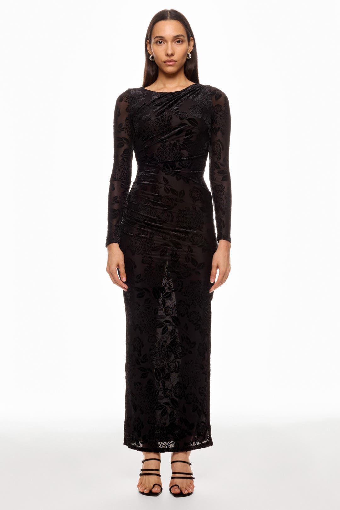 Helena Long Sleeve Ruched Maxi Gown by Suboo | Rent the Runway