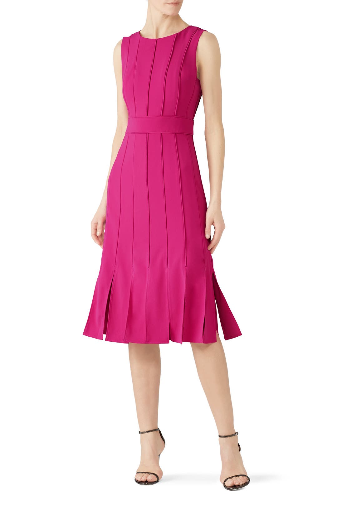 Magenta Day Dress by Badgley Mischka | Rent the Runway
