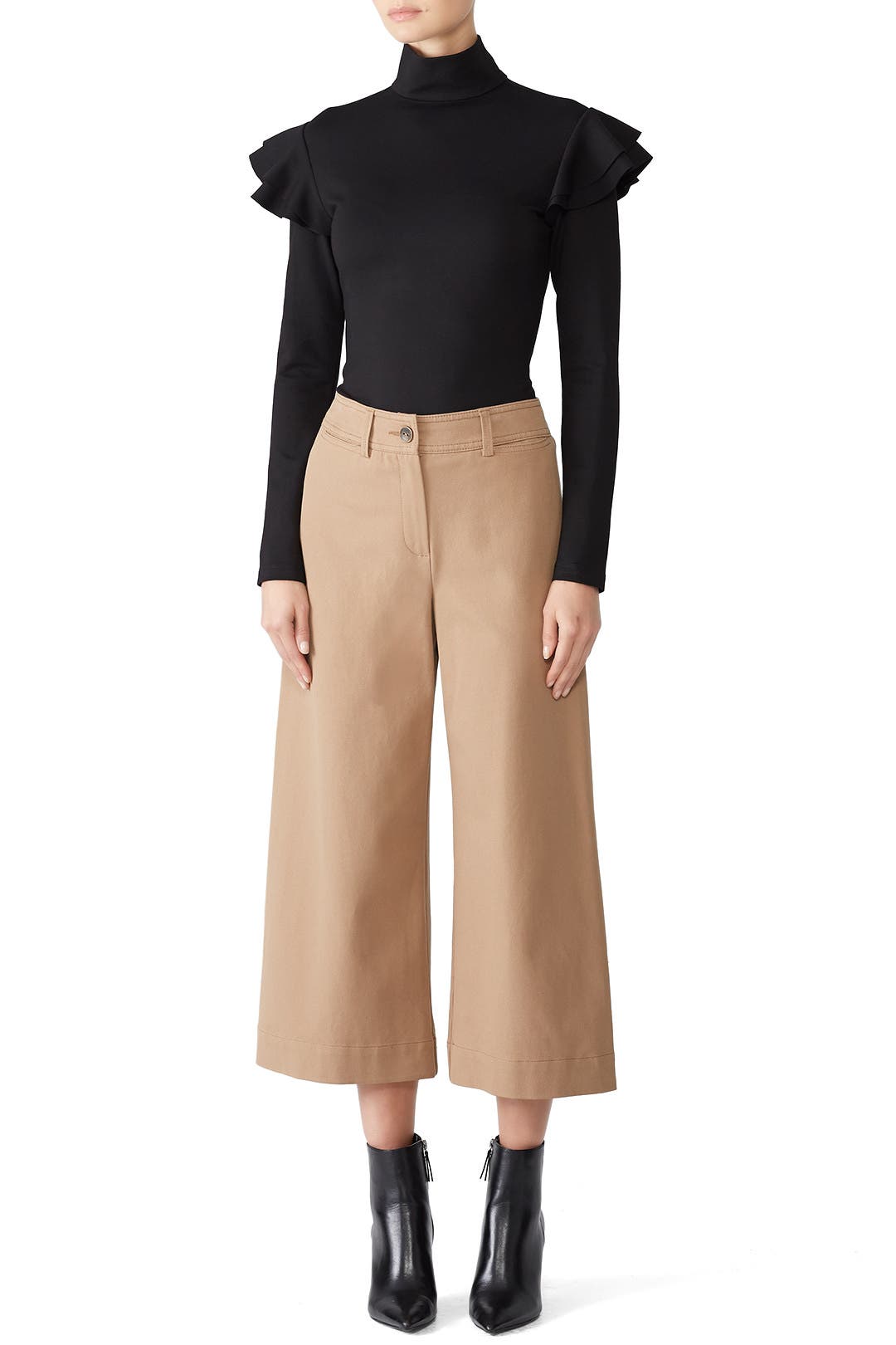 Black Mason Knit Top by Hunter Bell | Rent the Runway