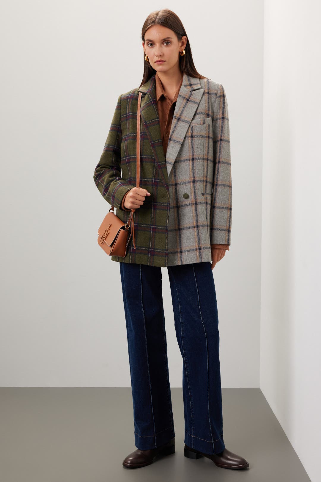 Mixed Plaid Blazer by Slate & Willow | Rent the Runway
