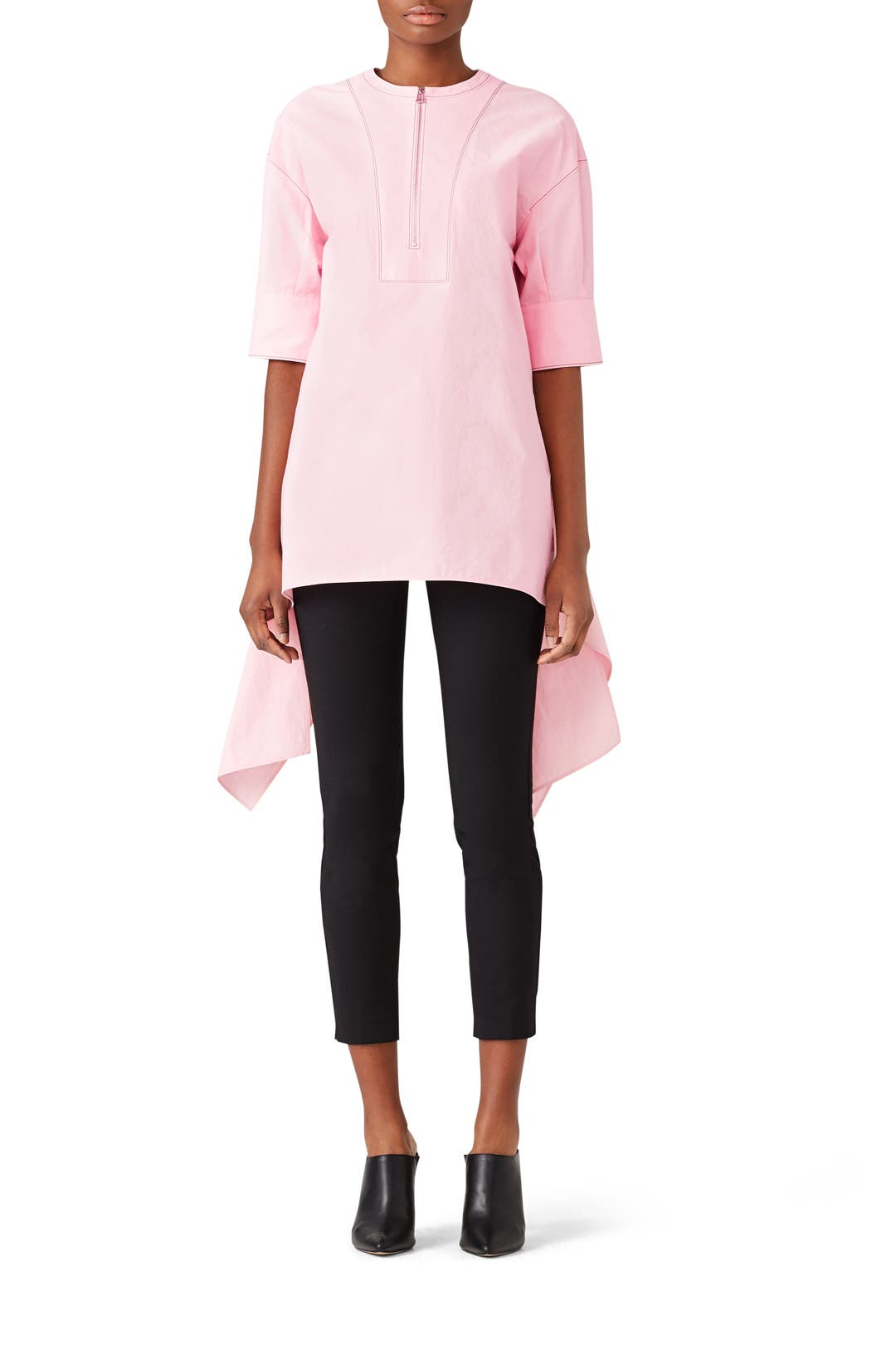 Pink High Low Top by Cedric Charlier | Rent the Runway
