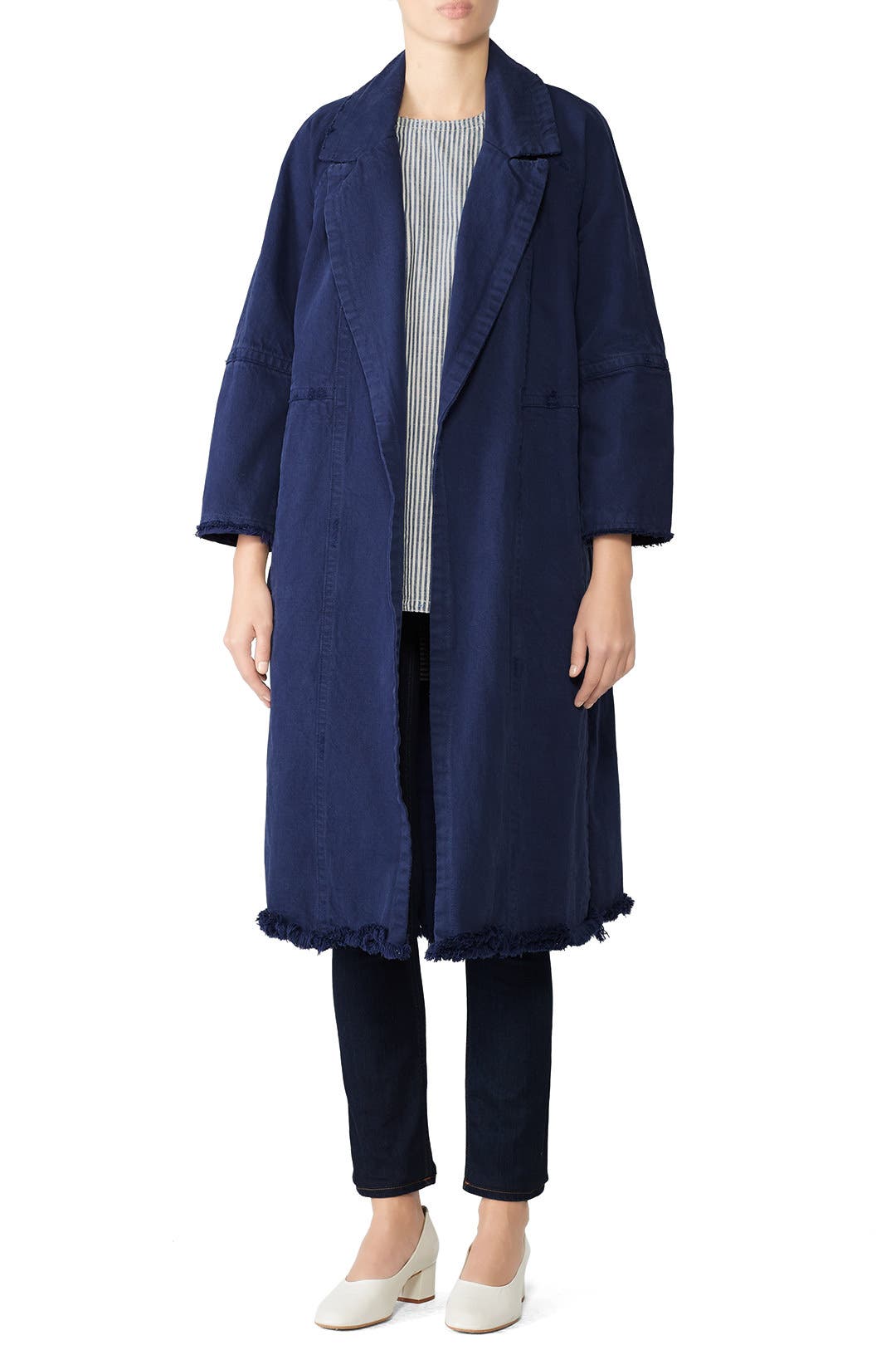 Distressed Denim Parka by Victor Alfaro | Rent the Runway