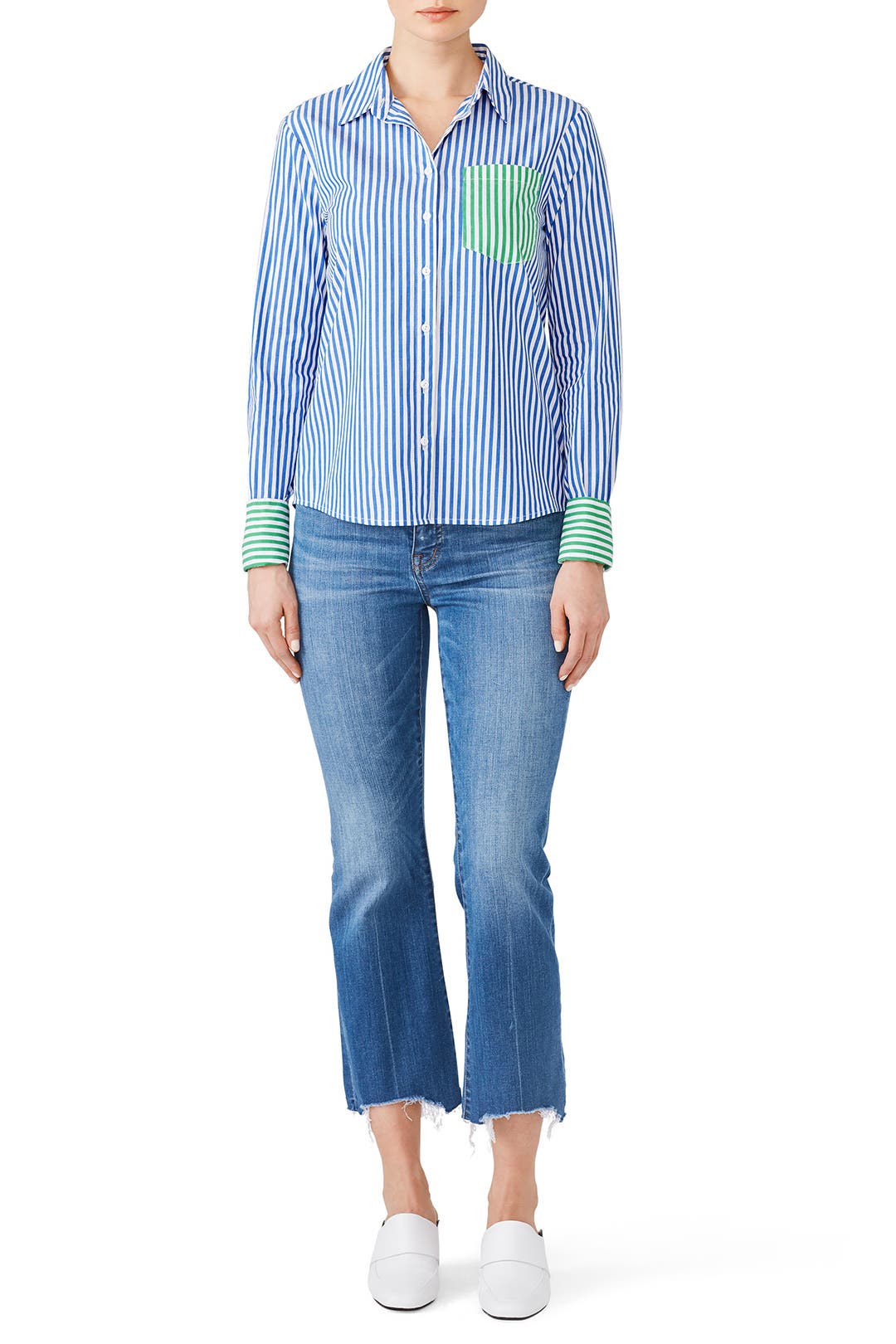 Striped Skylar Shirt by Line + Dot | Rent the Runway