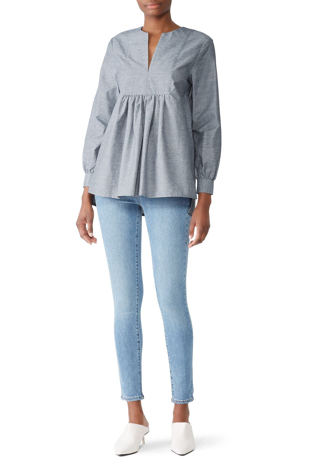 Front Bib Blouse by Co | Rent the Runway