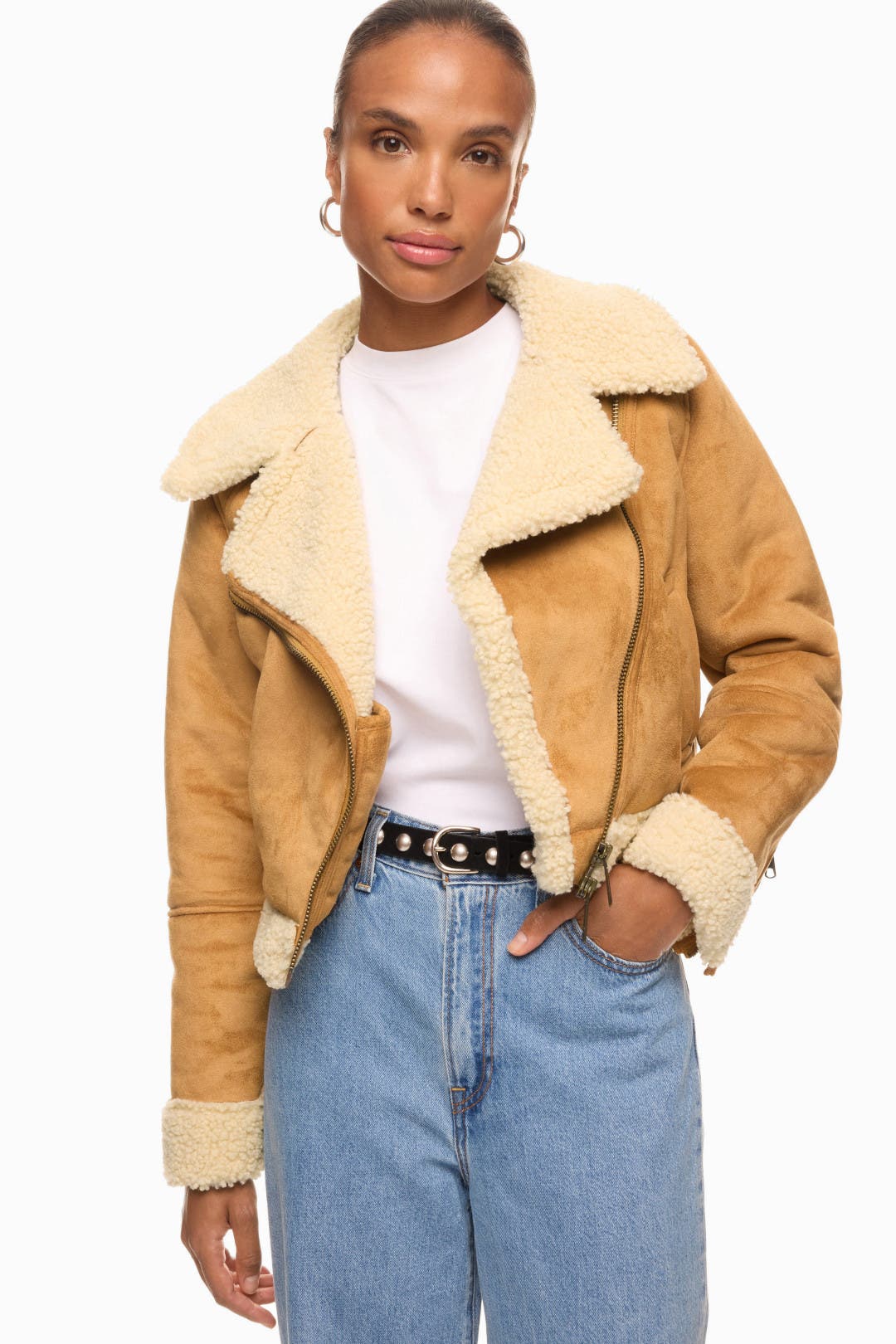 Sherpa Moto Jacket by Marine Layer | Rent the Runway