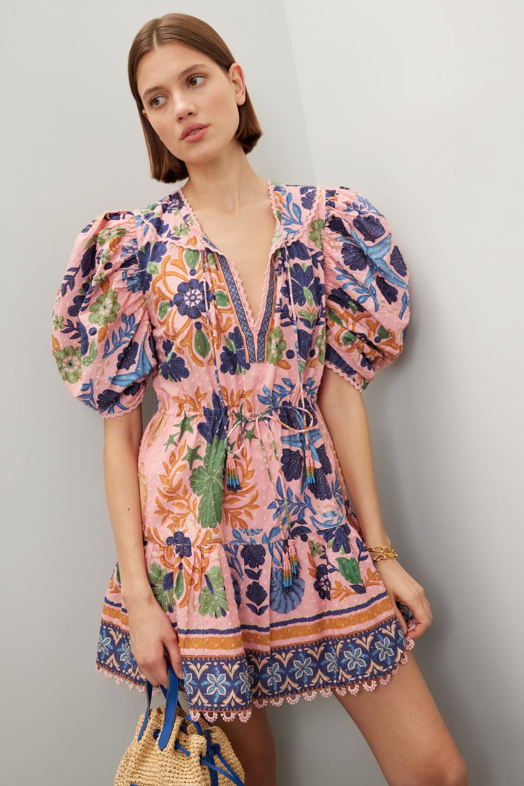 Seashell Mini Dress by FARM Rio | Rent the Runway