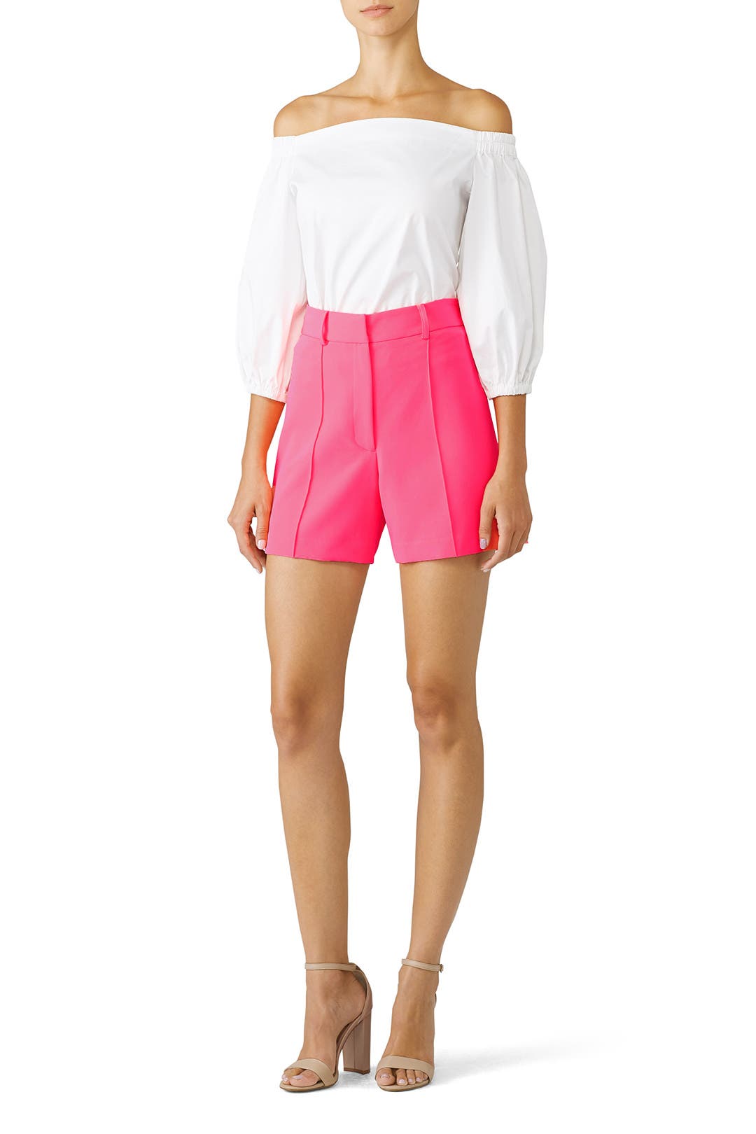 Hayden Pintuck Shorts by Milly | Rent the Runway