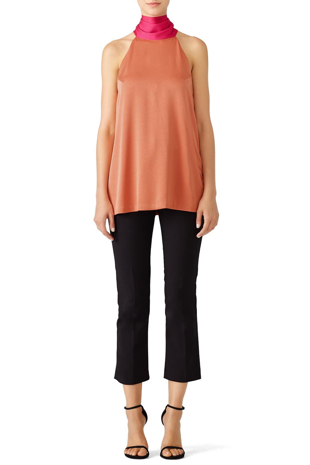 Orange Sash Top by GALVAN | Rent the Runway