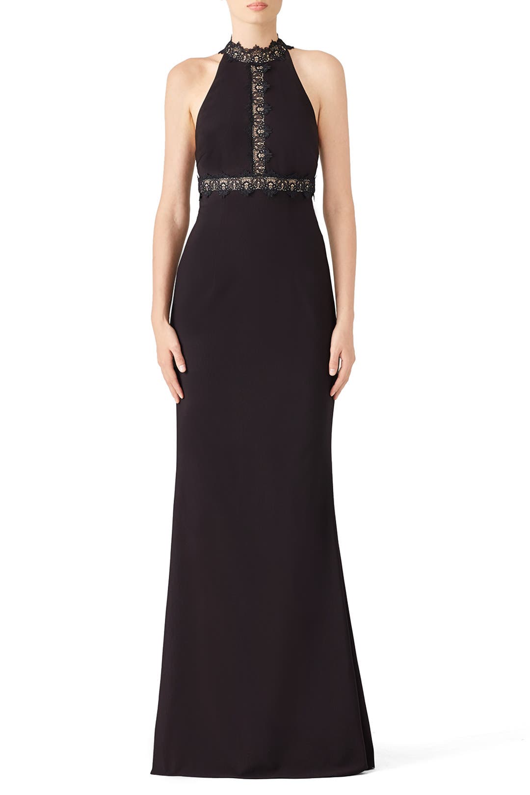 Lace Detail Gown by JS Collection | Rent the Runway