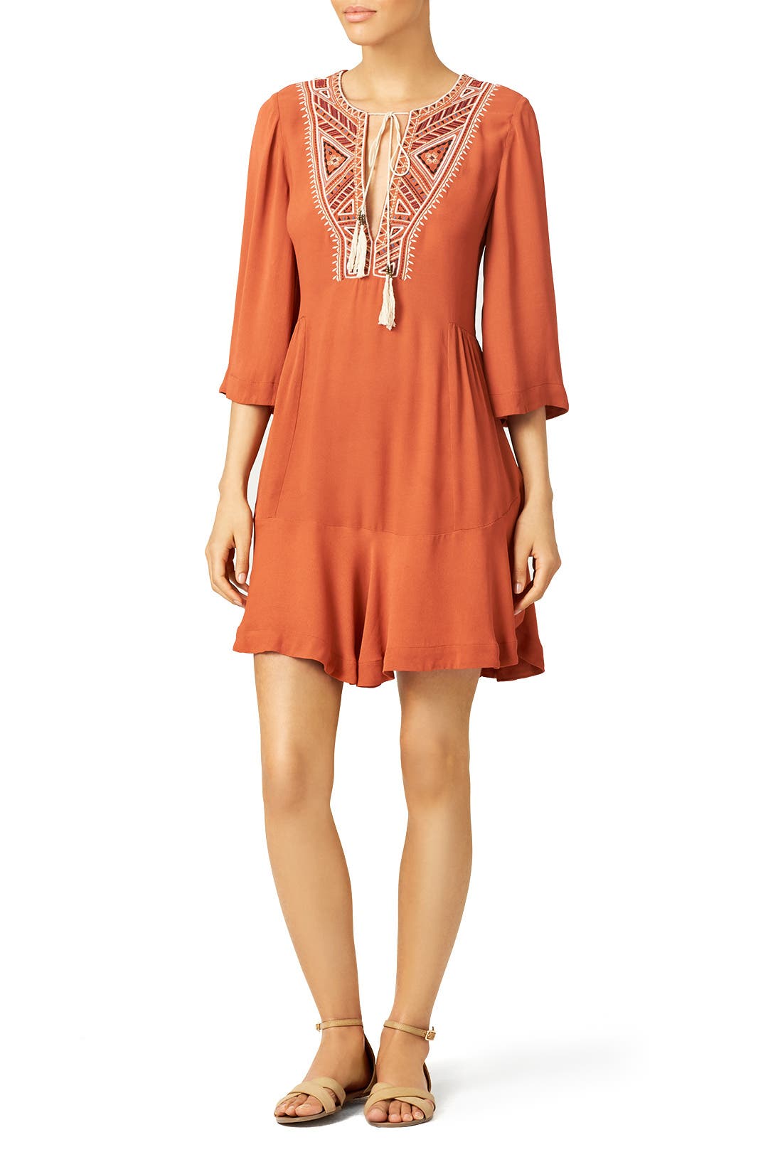Orange Sahara Dress by Twelfth Street by Cynthia Vincent | Rent the Runway