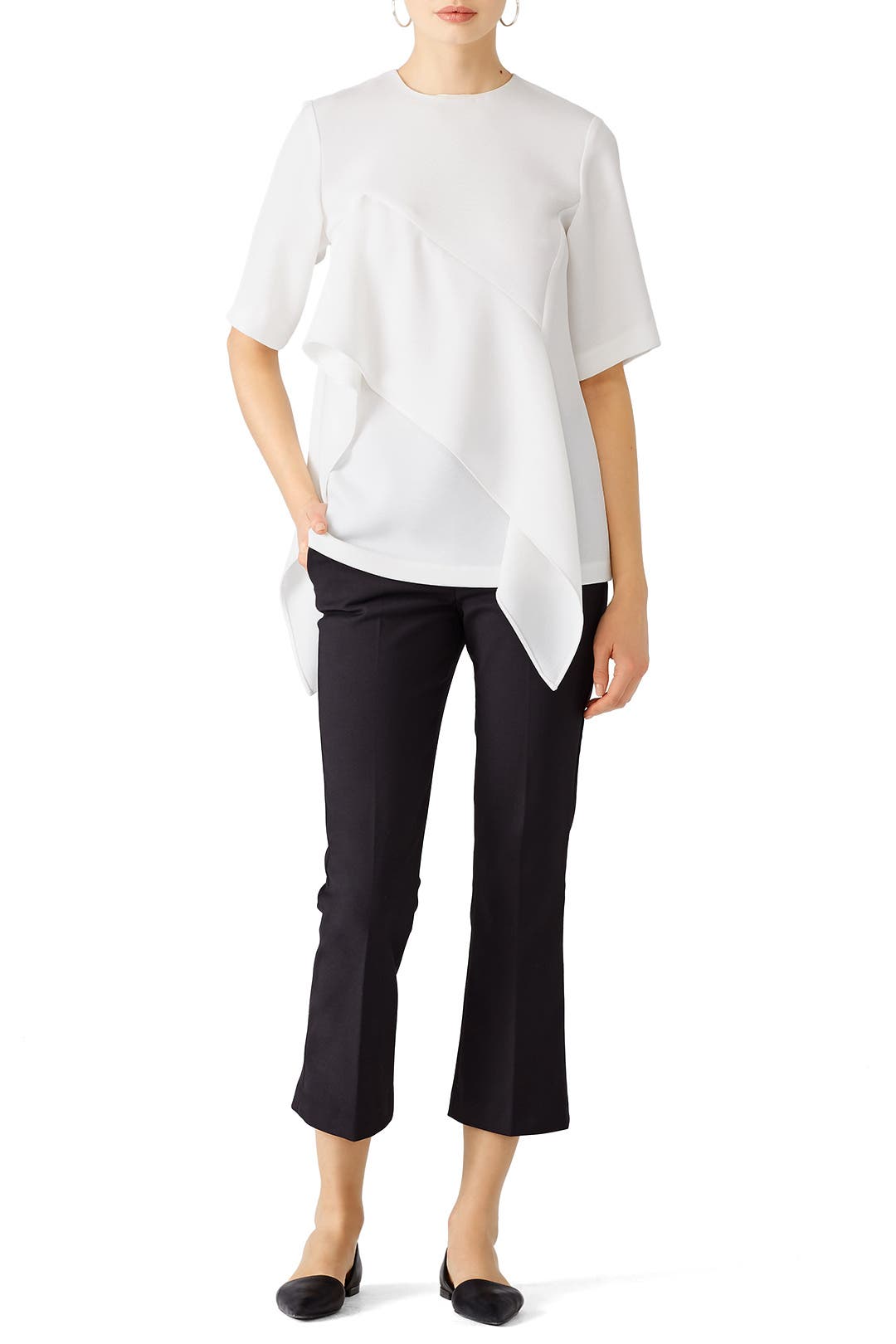 White Layered Top by Diane von Furstenberg | Rent the Runway
