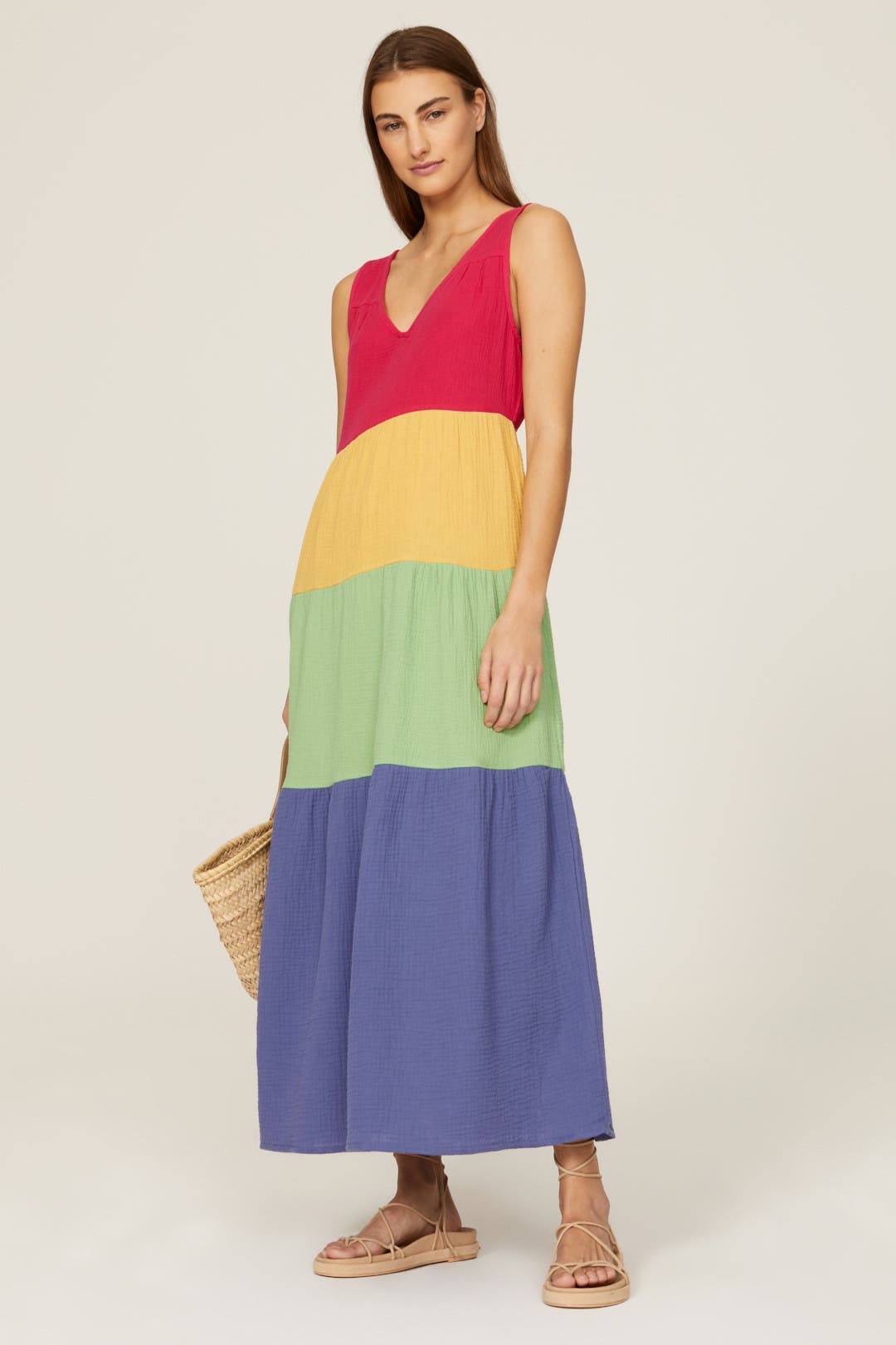 Rainbow Corrine Maxi by Marine Layer | Rent the Runway