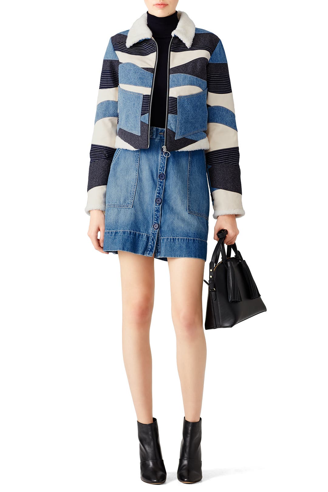 Landscape Quilted Patchwork Jacket by Opening Ceremony | Rent the Runway