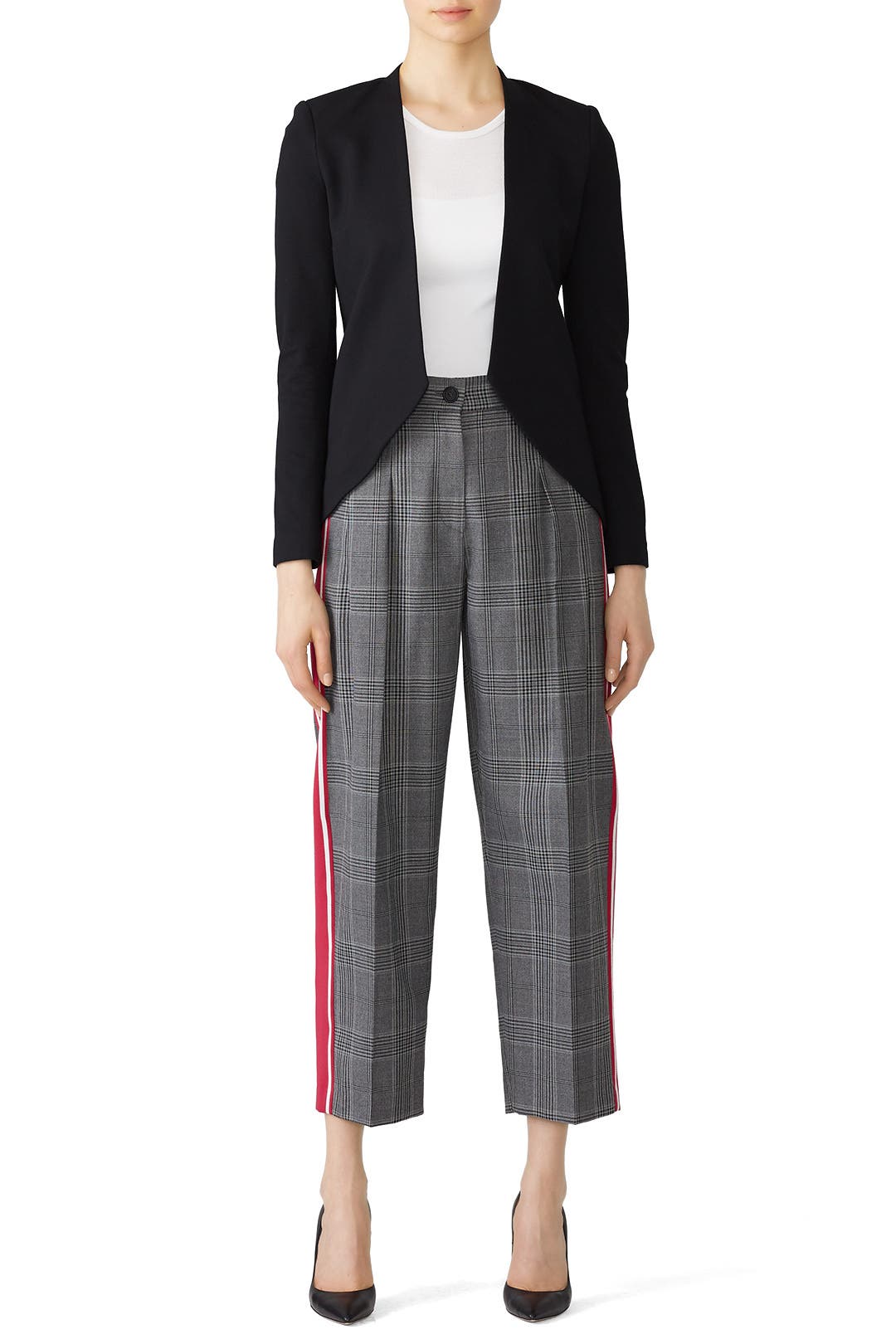 Black Sculpted Blazer by BLAQUE LABEL | Rent the Runway