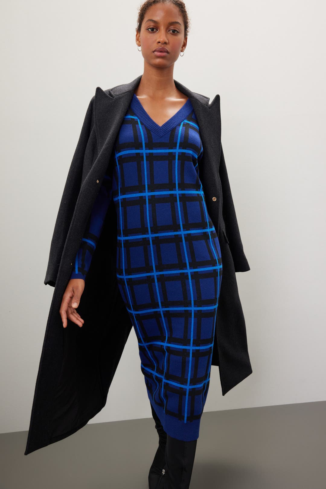 Oversized Windowpane Dress by Esteban Cortazar x RTR | Rent the Runway