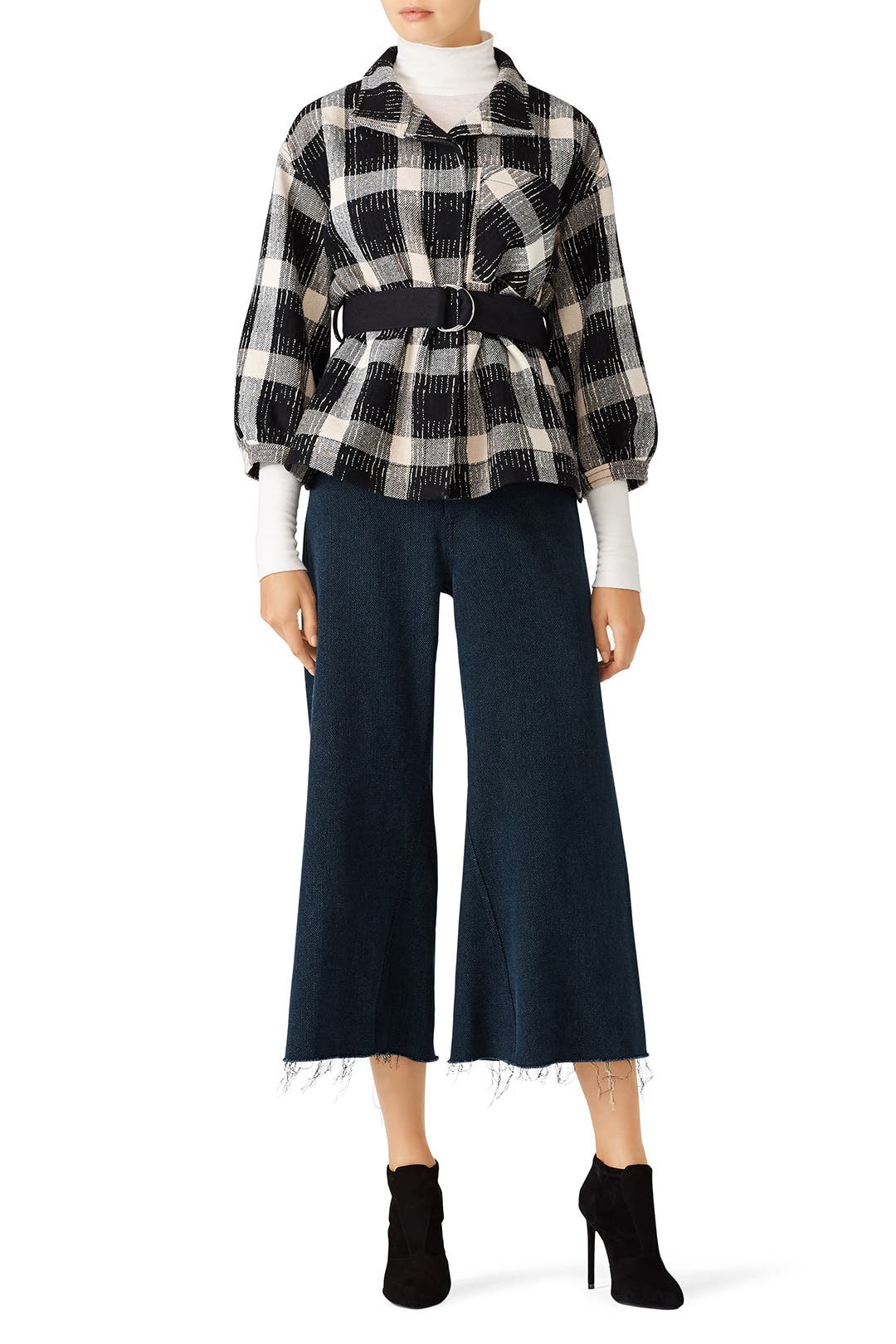 Belted Plaid Jacket by Derek Lam 10 Crosby | Rent the Runway