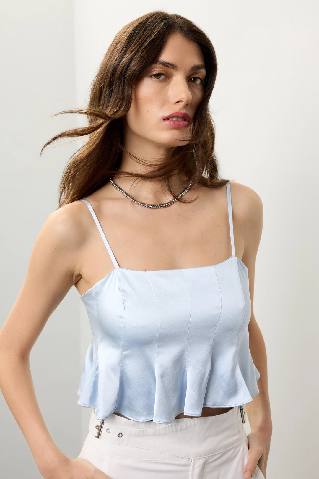 Silk Charmeuse Top by Club Monaco | Rent the Runway