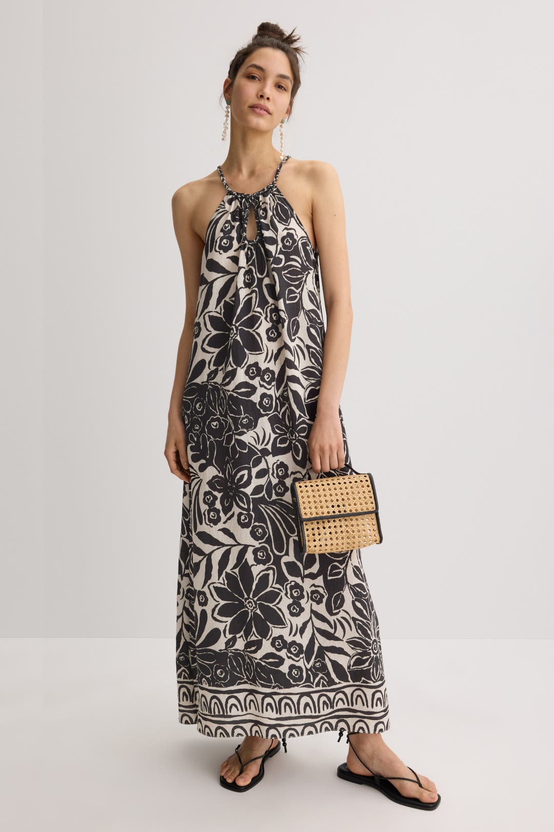 Easy Maxi Dress With Keyhole Detail by The Good Journey | Rent the Runway